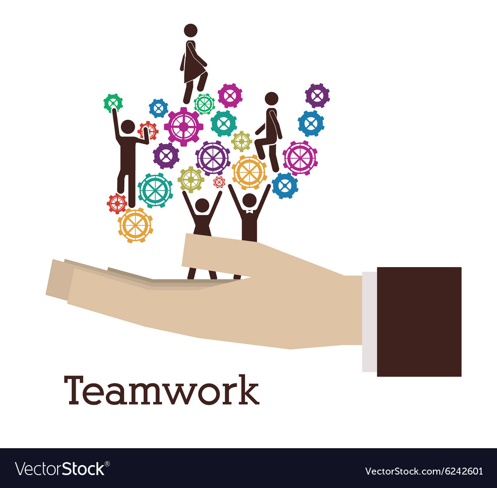 Teamwork design Royalty Free Vector Image - VectorStock
