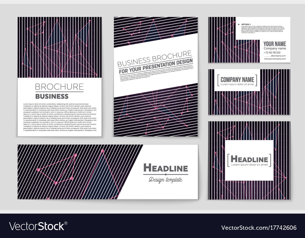 Abstract layout background set for art Royalty Free Vector