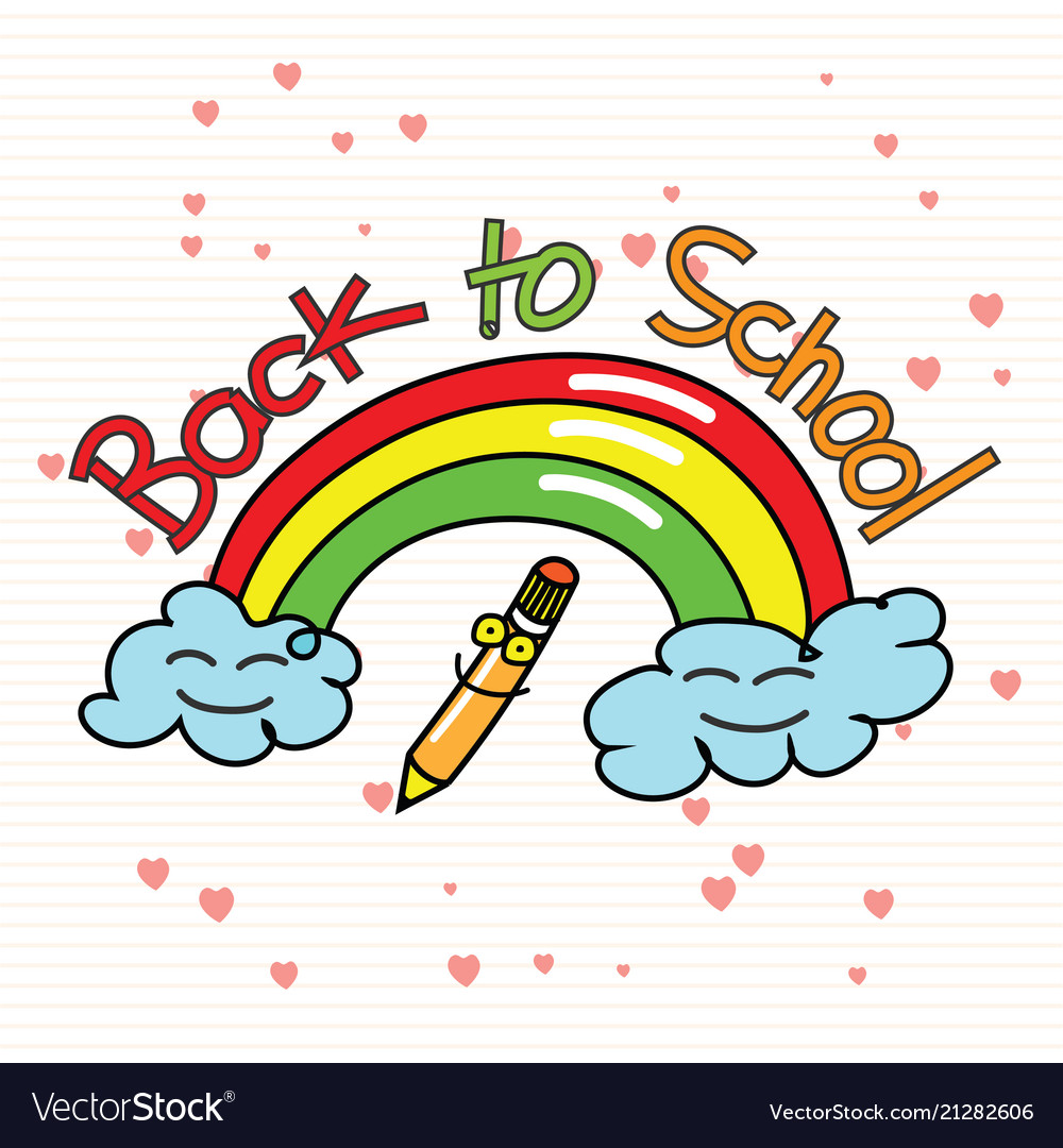 Back to school doodle Royalty Free Vector Image