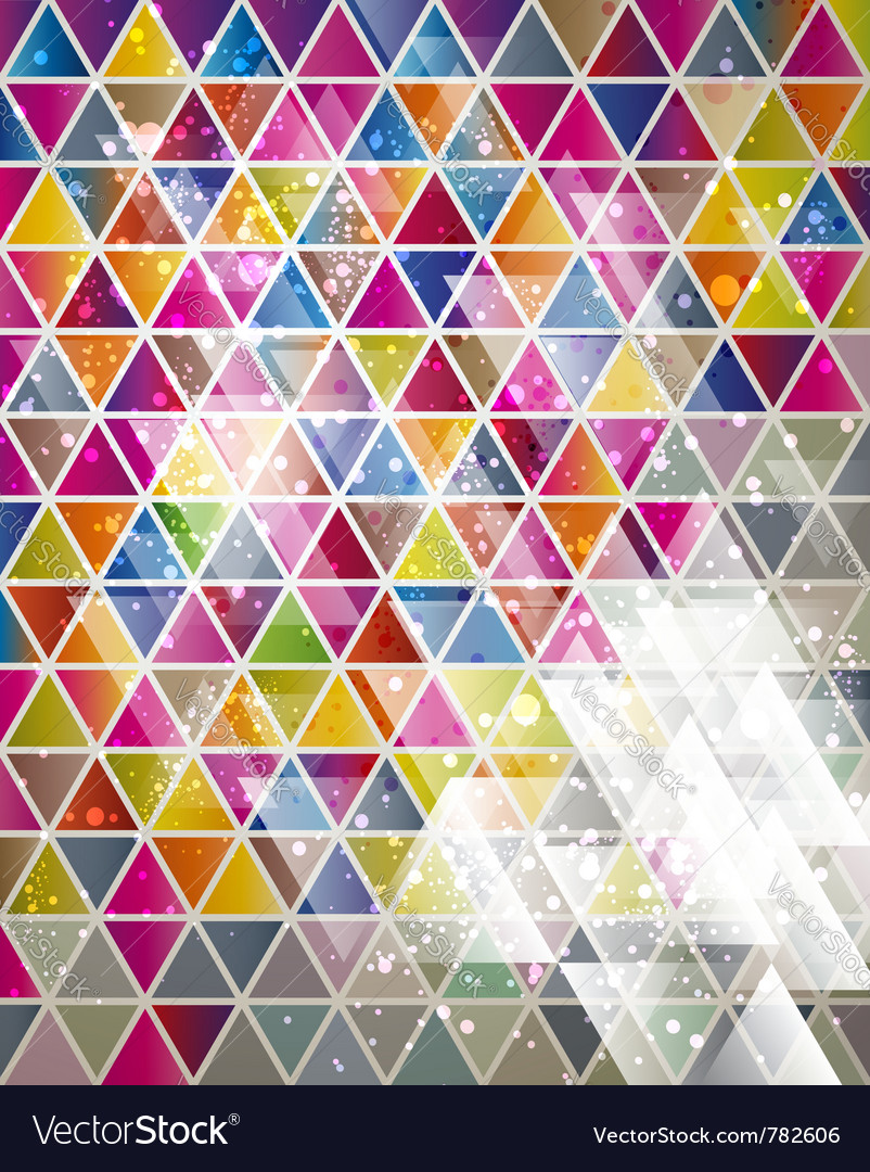 Background with triangle pattern Royalty Free Vector Image