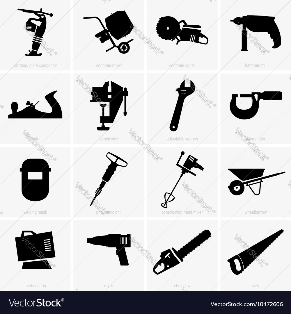 Construction tools Royalty Free Vector Image - VectorStock