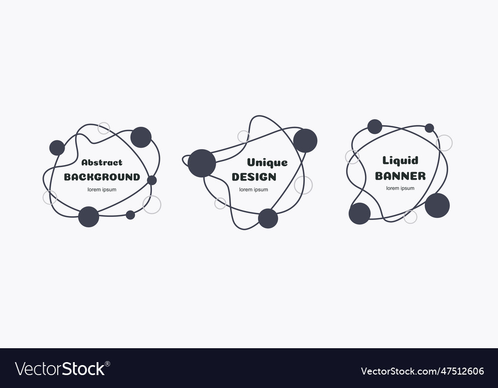 Futuristic dynamic shape set Royalty Free Vector Image