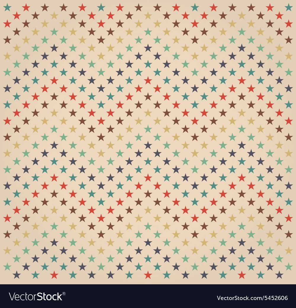 Hipster star pattern Royalty Free Vector Image