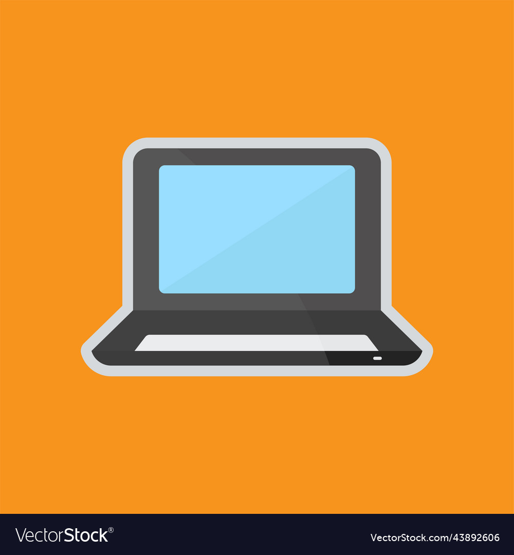 Laptop icon icon related to electronic technology Vector Image