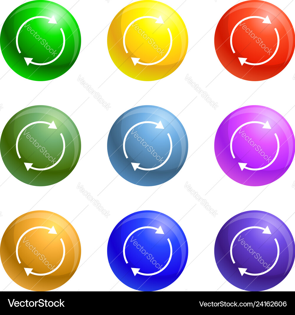 Like friend icons set Royalty Free Vector Image