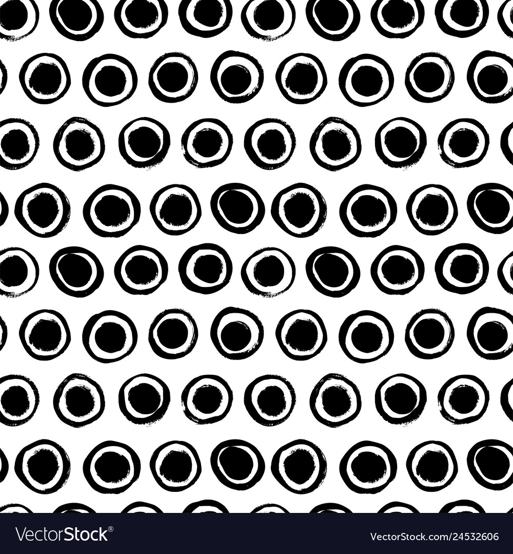 Seamless pattern with circles simple background Vector Image
