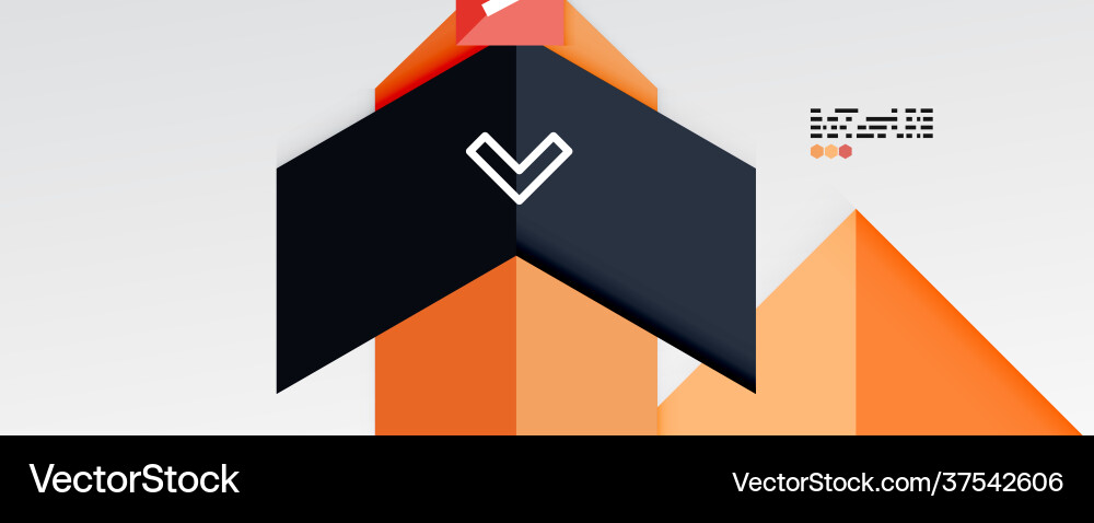 Shiny color triangles and geometric shapes Vector Image