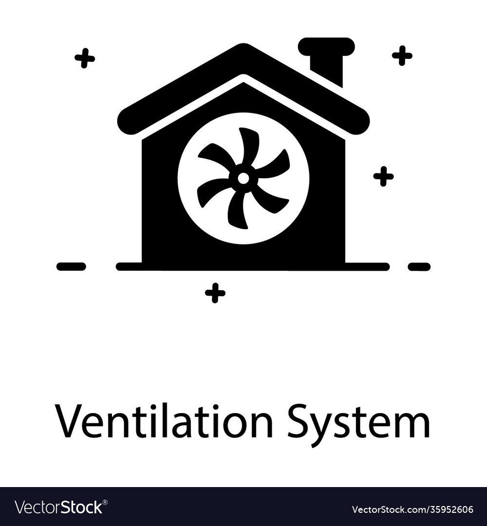 Ventilation system Royalty Free Vector Image - VectorStock