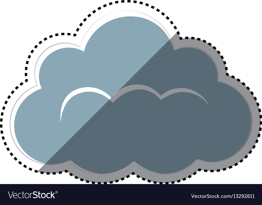 Cloud computing technology Royalty Free Vector Image