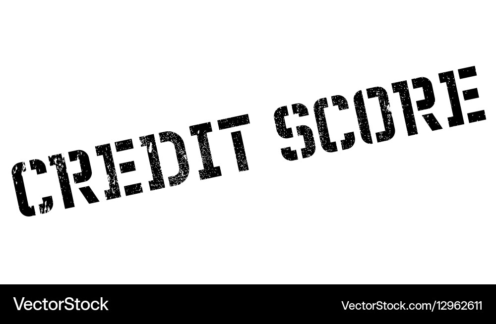 Credit score rubber stamp Royalty Free Vector Image