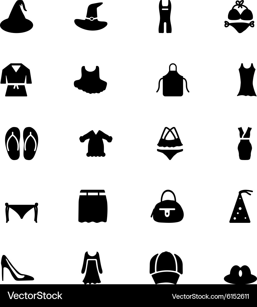 Fashion icons 6 Royalty Free Vector Image - VectorStock