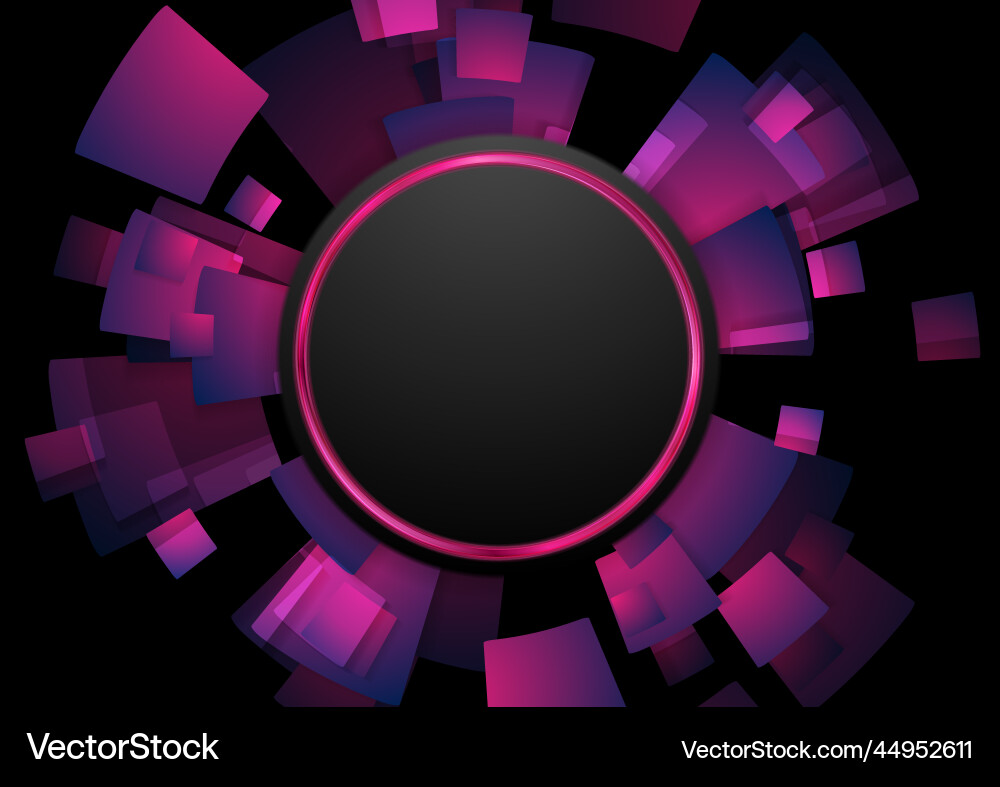 Purple violet circular technology futuristic Vector Image