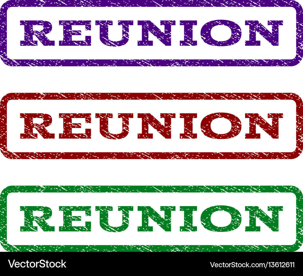 Reunion watermark stamp Royalty Free Vector Image