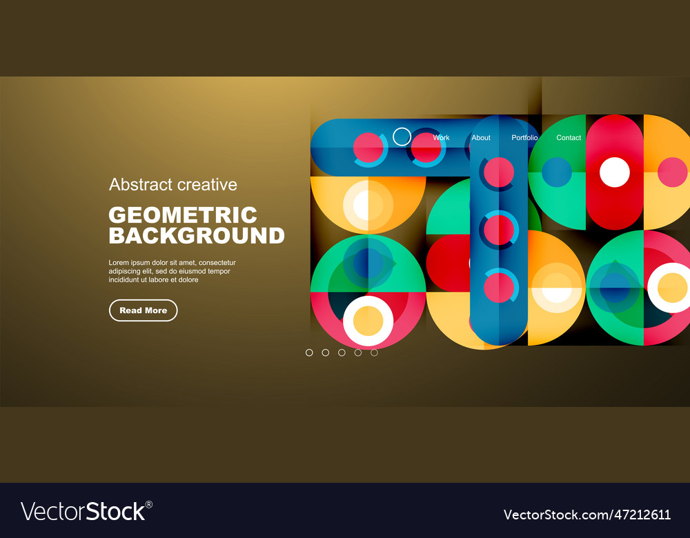 Simple circles and round elements pattern Vector Image