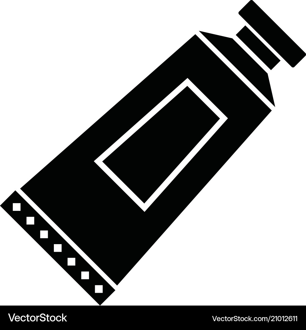 Tube container for cream icon simple style Vector Image
