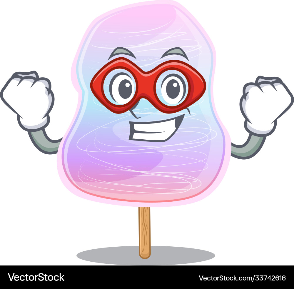 A cartoon concept rainbow cotton candy Royalty Free Vector