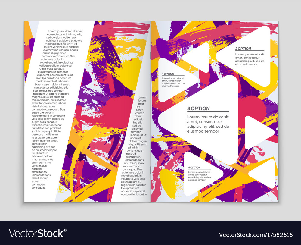 Abstract layout background set for art Royalty Free Vector