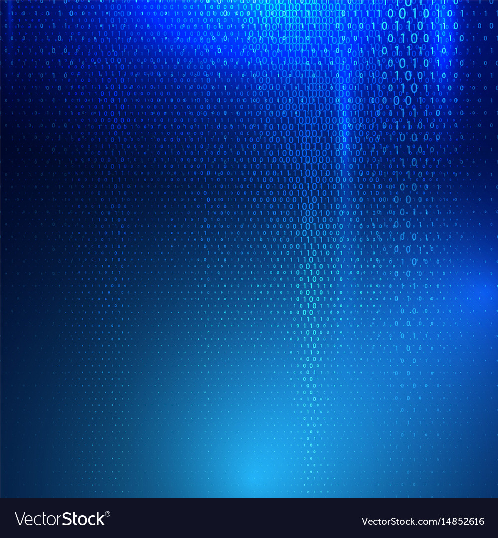 Binary code techno background Royalty Free Vector Image