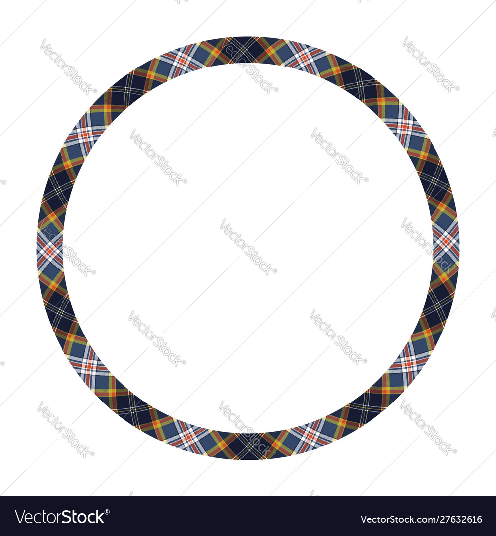 Circle borders and frames round border pattern Vector Image