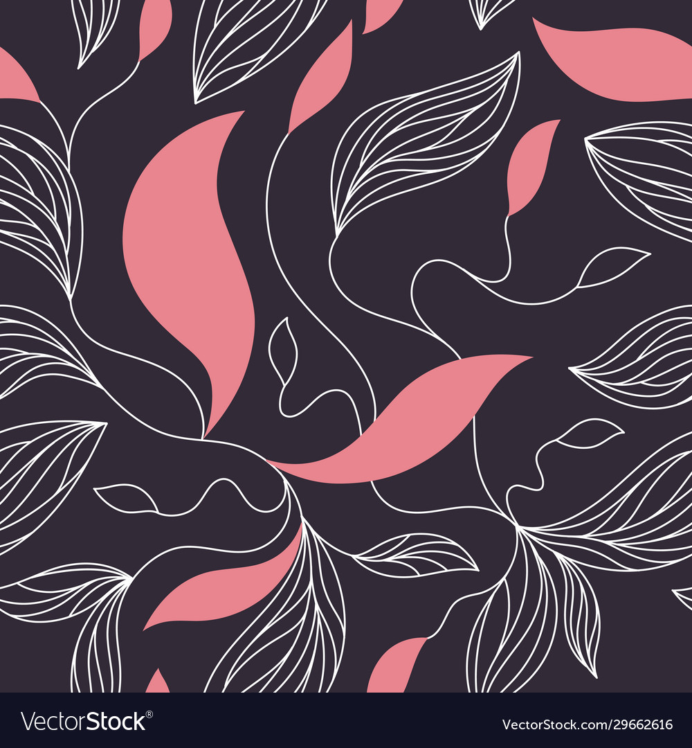 Foliage seamless pattern Royalty Free Vector Image