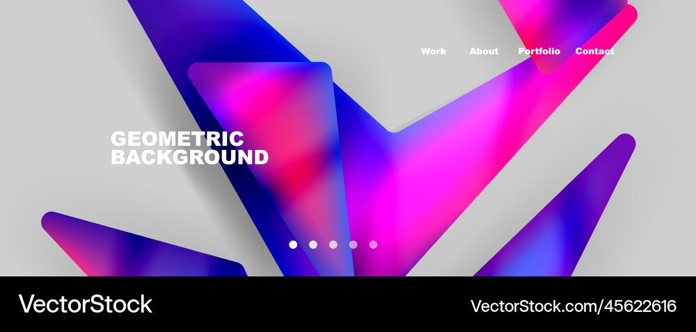 Geometric shapes minimalist abstract background Vector Image