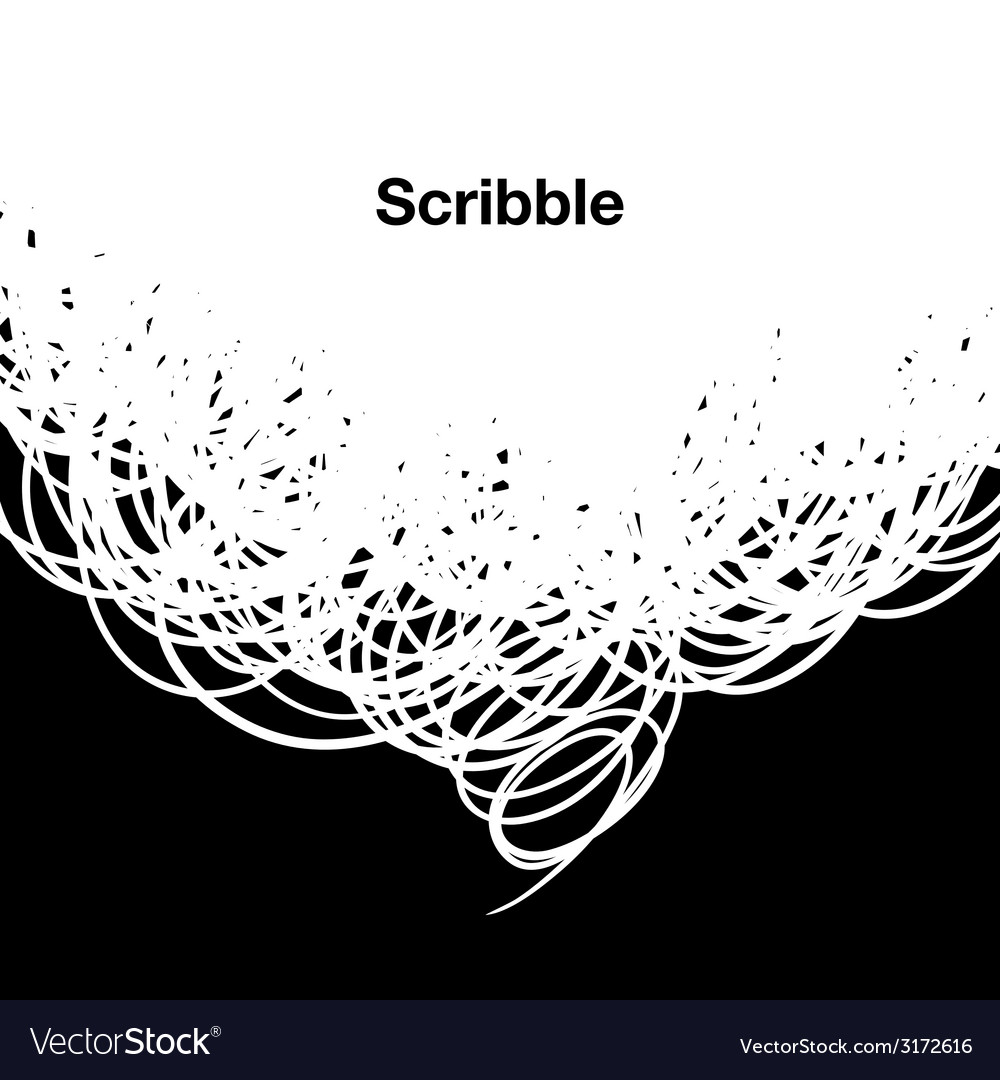 Scribble white background Royalty Free Vector Image