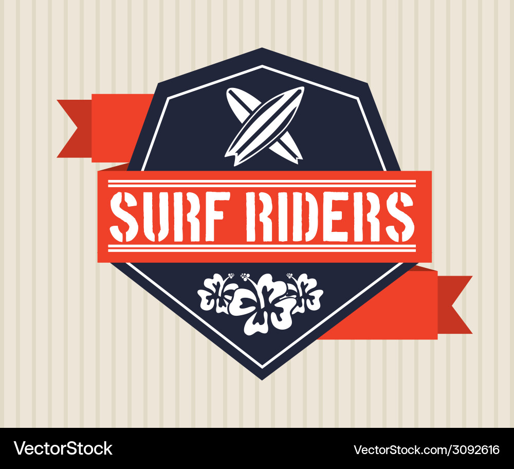 Surf design Royalty Free Vector Image - VectorStock