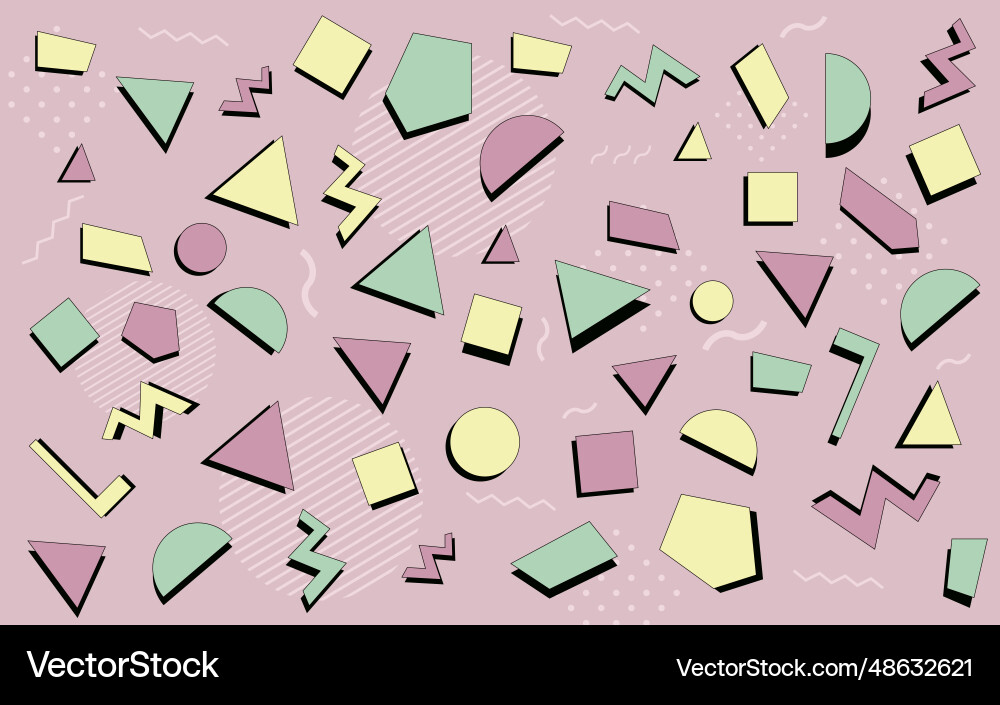 Abstract retro background in back to the 90s style