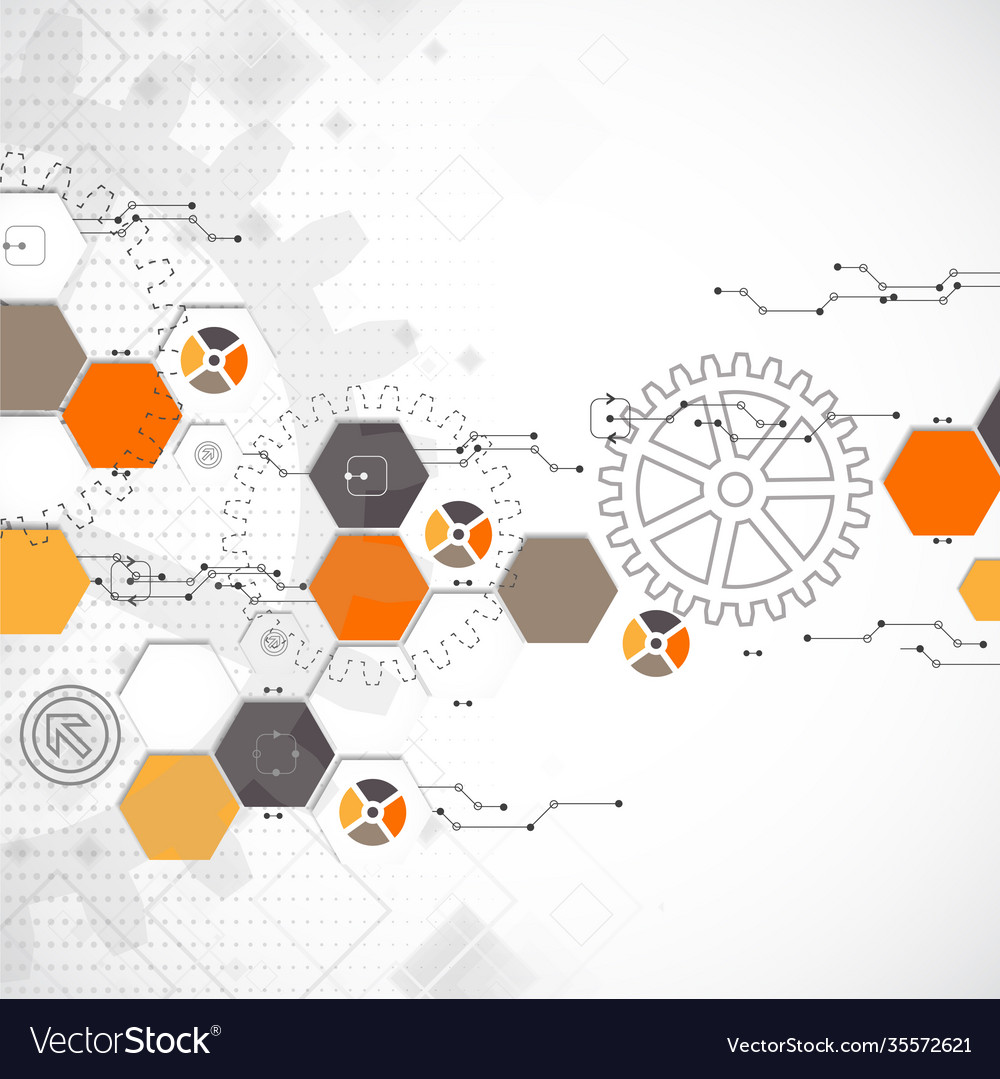 Abstract technological background Royalty Free Vector Image