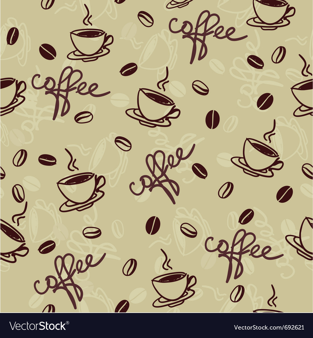 Coffee background Royalty Free Vector Image - VectorStock