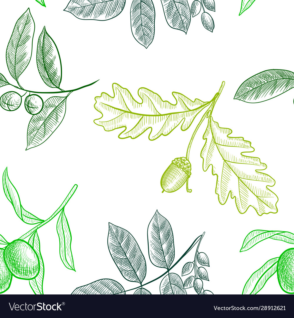 Drawing seamless pattern Royalty Free Vector Image