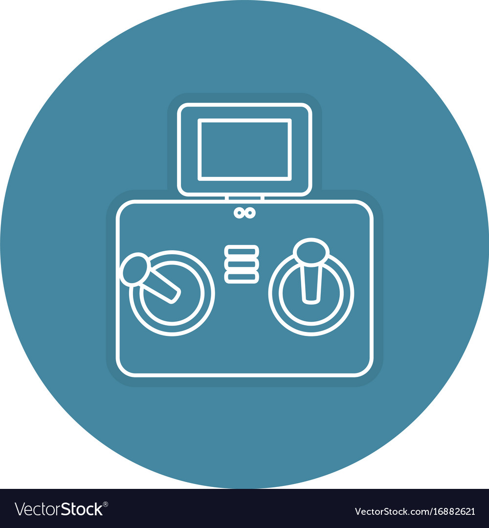 Drone remote control icon Royalty Free Vector Image