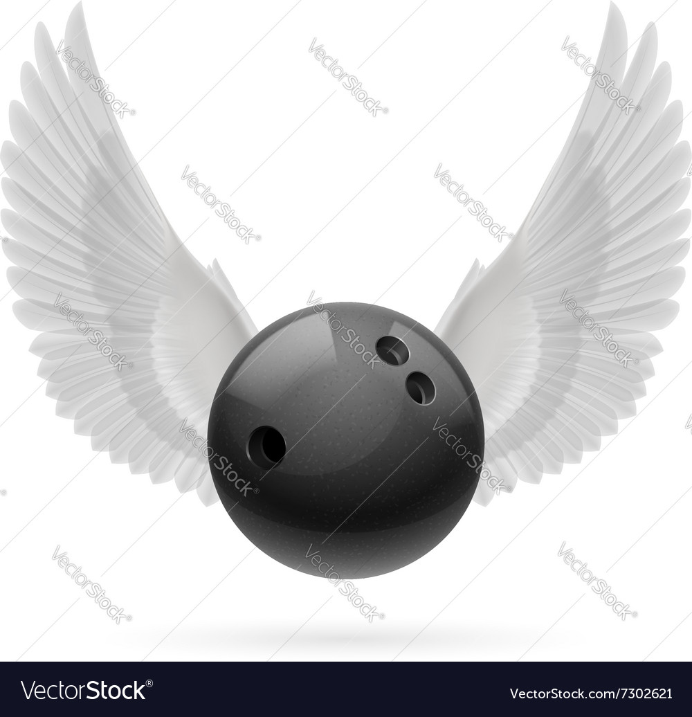Flying ball Royalty Free Vector Image - VectorStock
