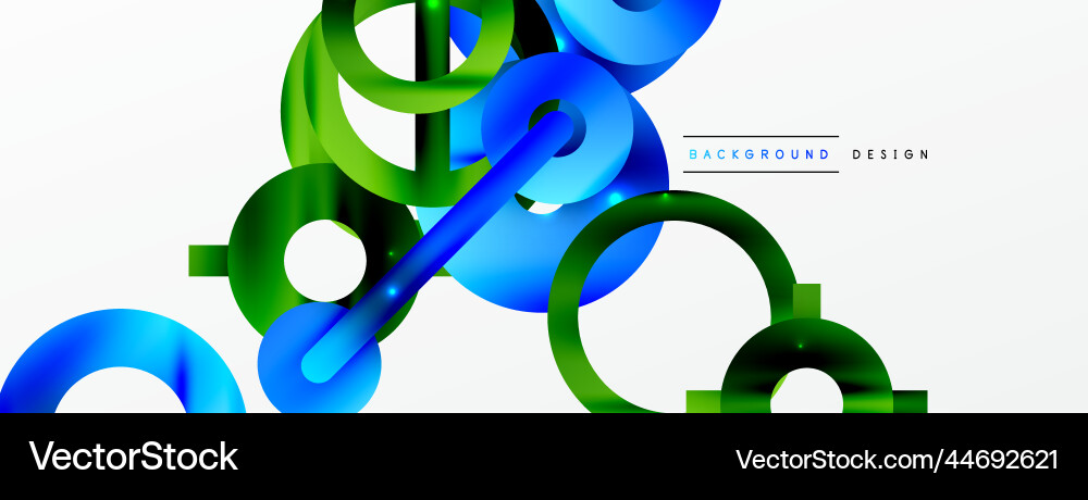Minimal geometric abstract background circle Vector Image
