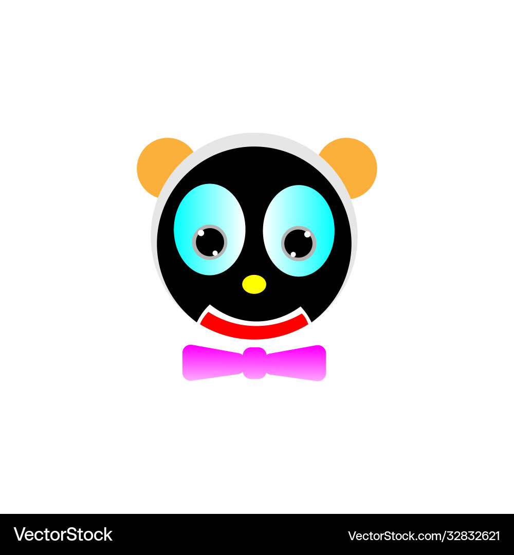 Modern concept funny face logos for businesses Vector Image