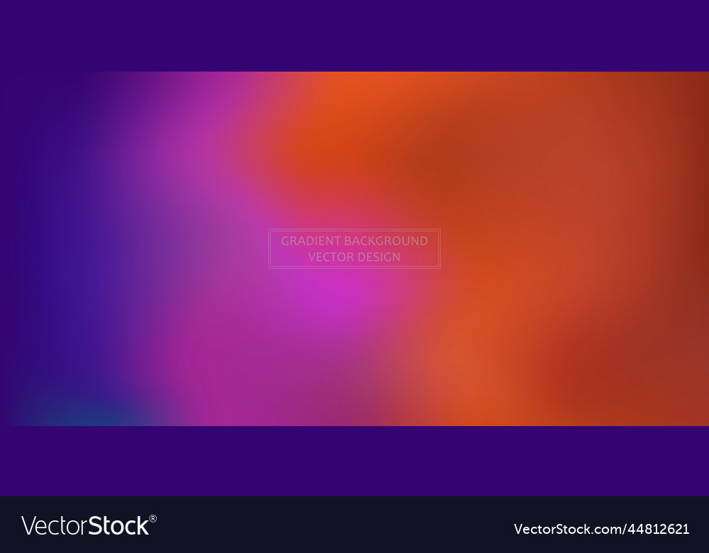 Panoramic web template multicolor gradient Vector Image