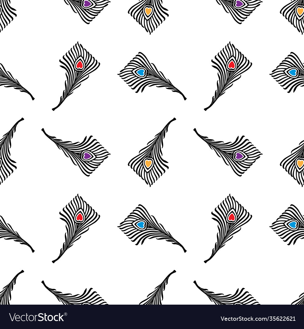 Seamless pattern silhouettes abstract Royalty Free Vector