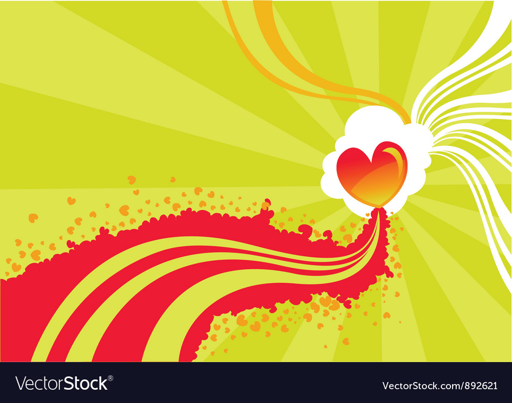 Stylized heart background Royalty Free Vector Image