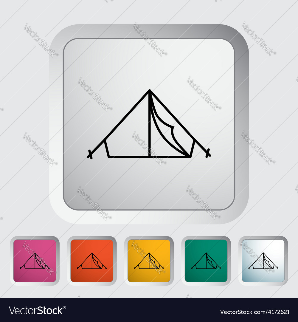 Tent icon Royalty Free Vector Image - VectorStock