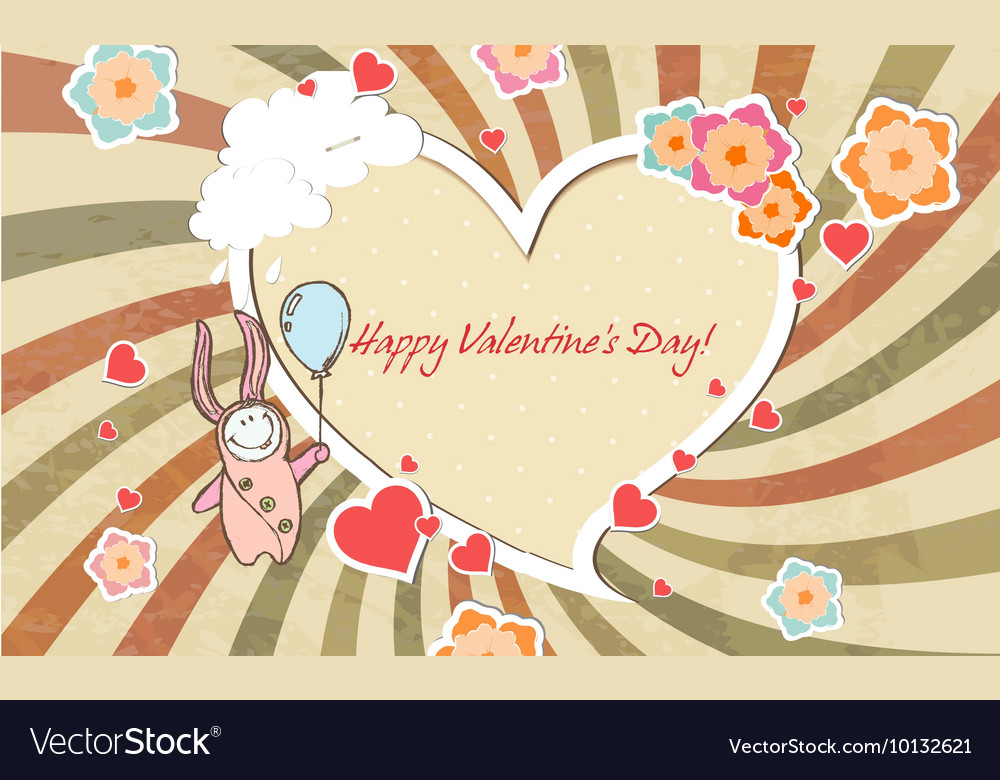 Valentines day background Royalty Free Vector Image