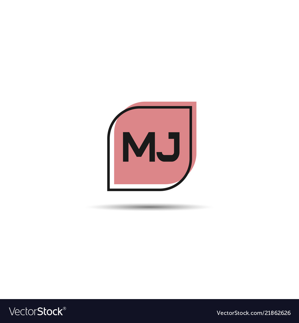 Initial letter mj logo template design Royalty Free Vector Initial letter mj logo template design Royalty Free Vector