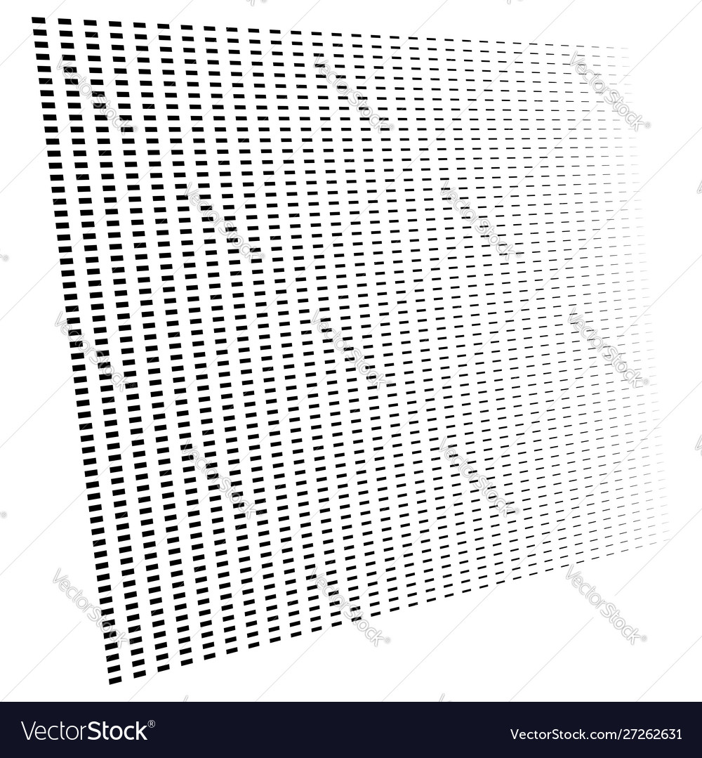 3d segmented dashed lines geometric pattern Vector Image