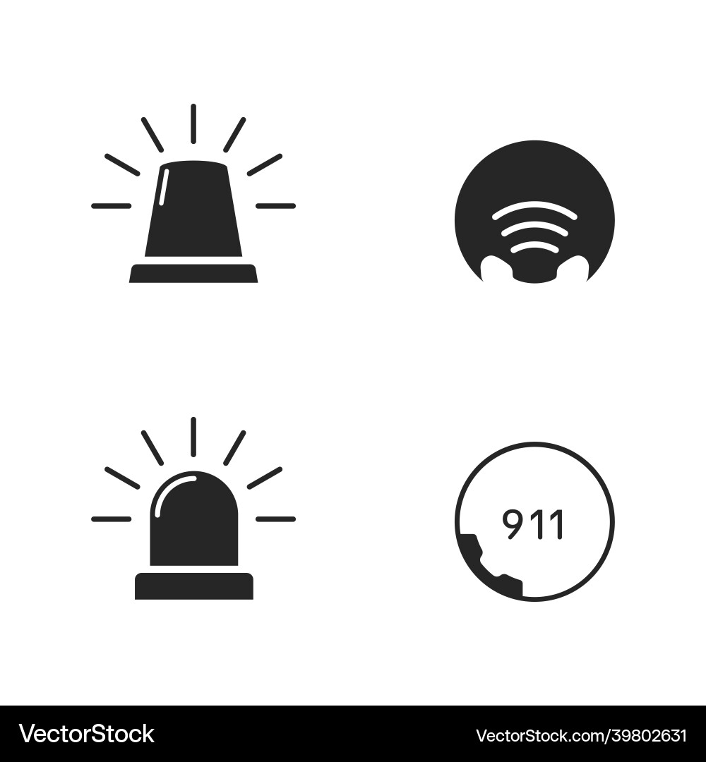 911 emergency icon design Royalty Free Vector Image