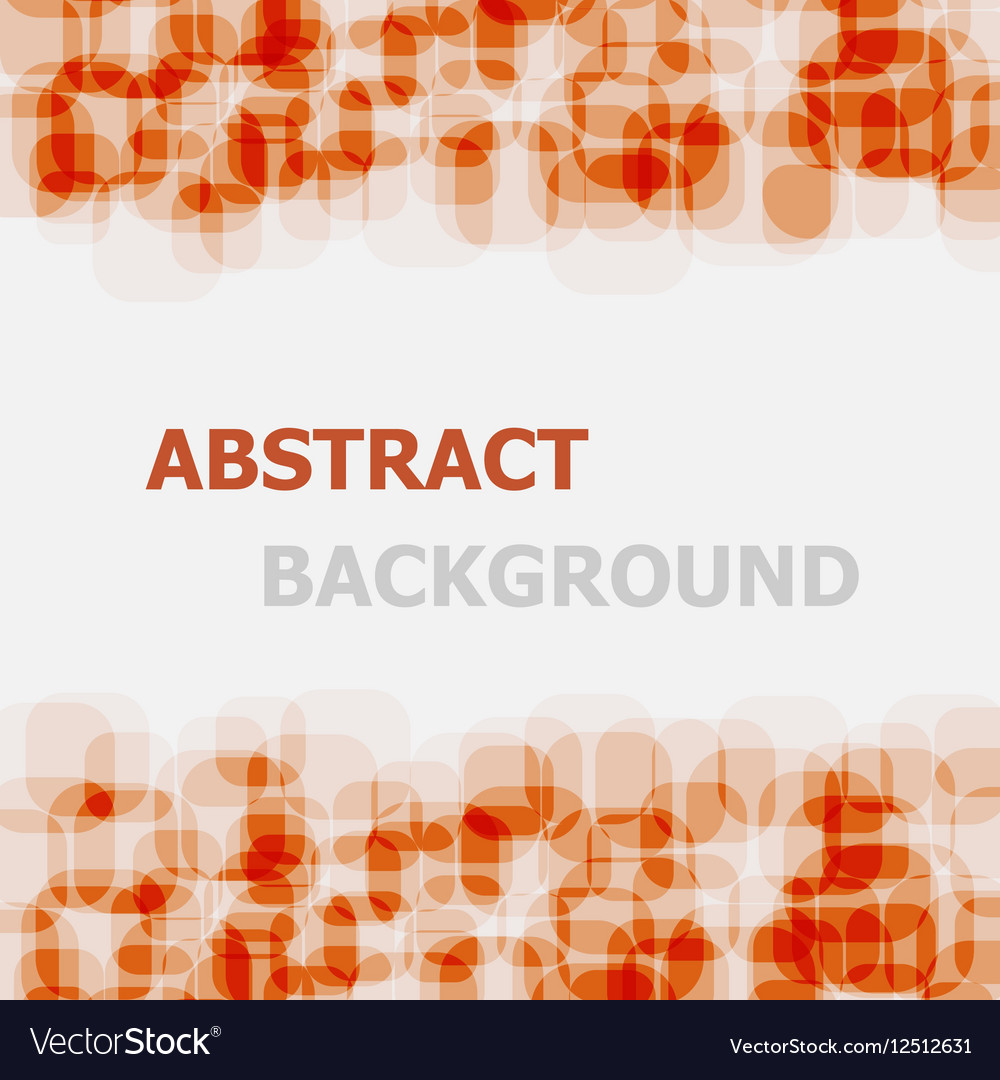 Abstract orange rounded rectangle overlapping Vector Image