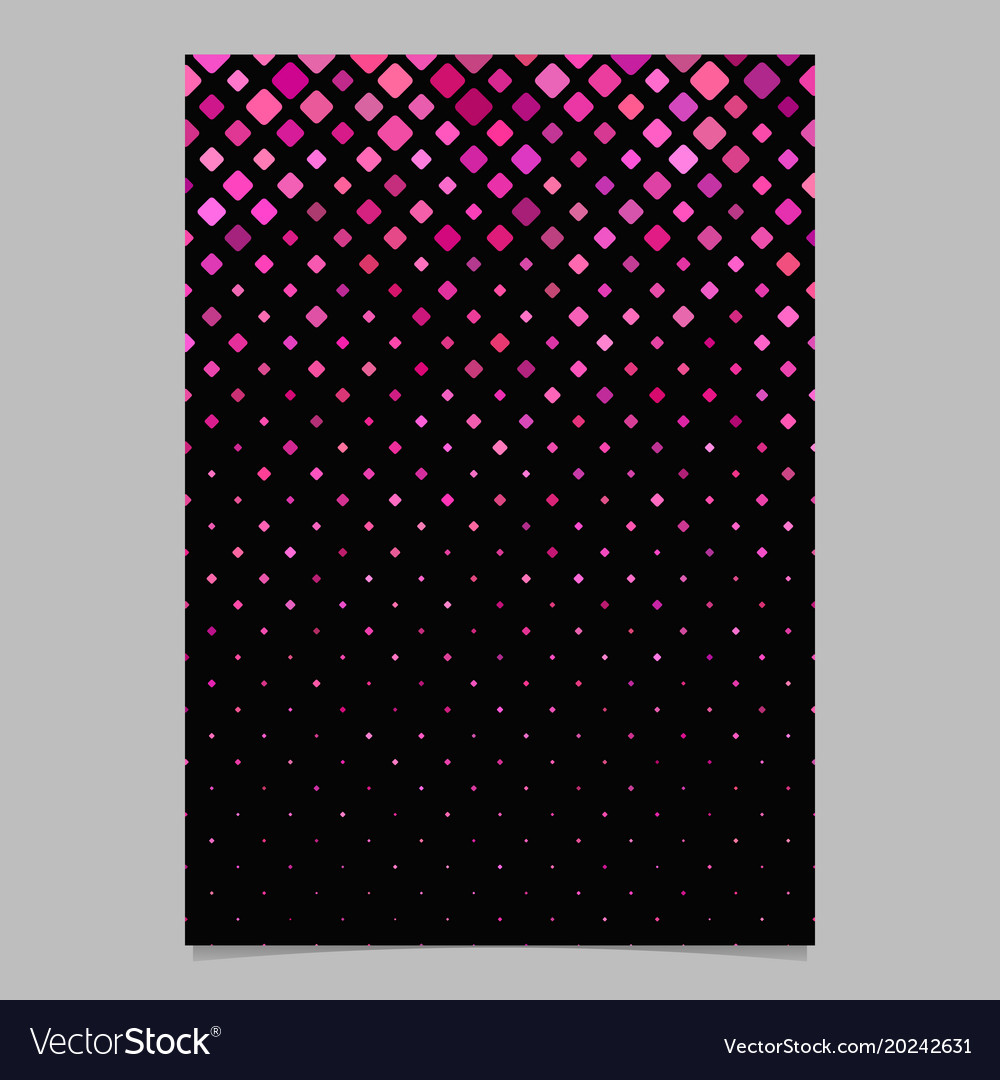 Abstract square pattern flyer template - tiled Vector Image