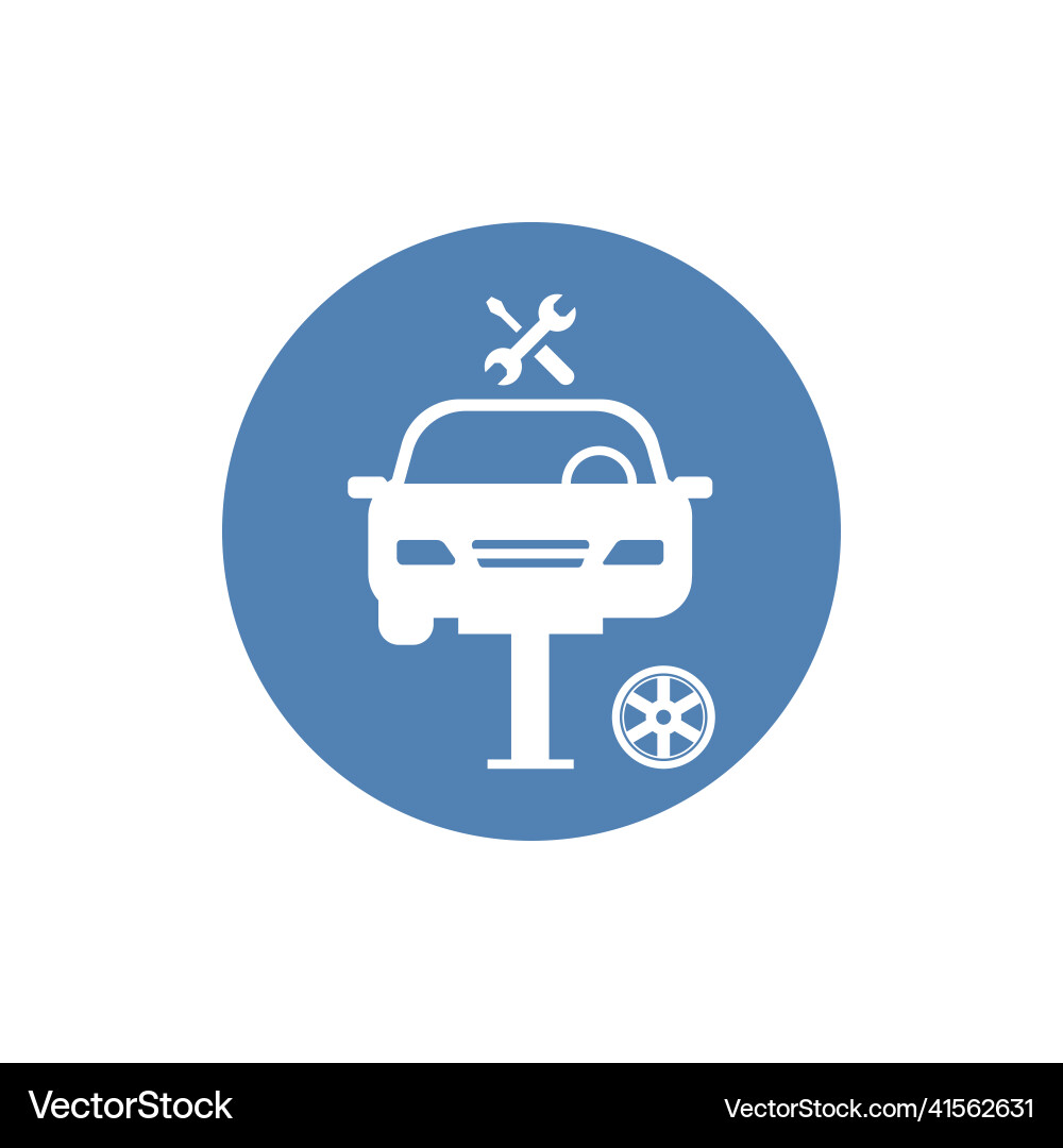 Car service center concept icon service Royalty Free Vector