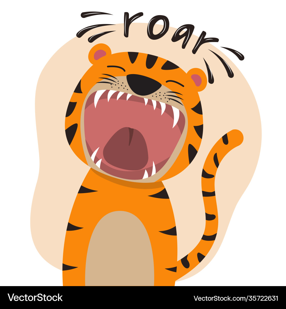 Cute Tiger Roar