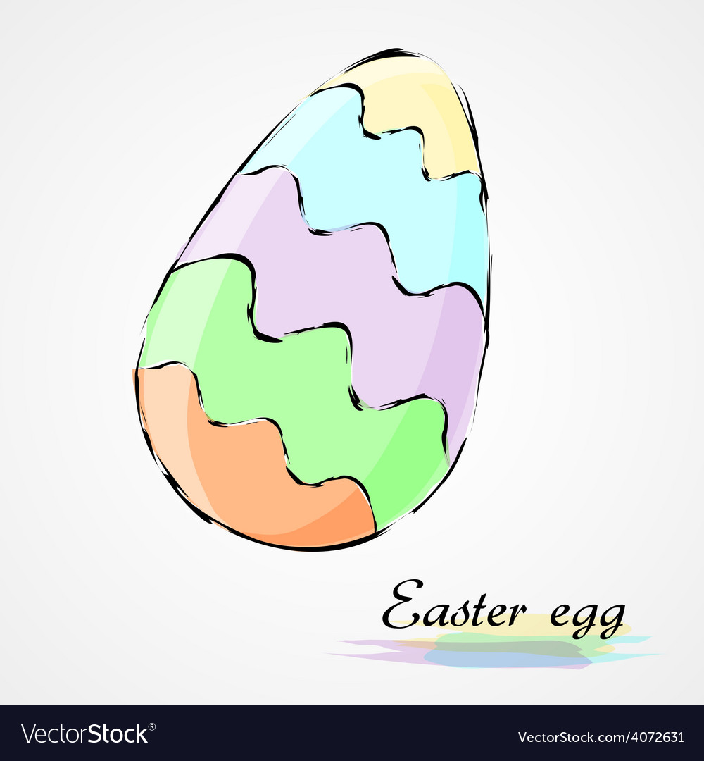 Easter egg Royalty Free Vector Image - VectorStock