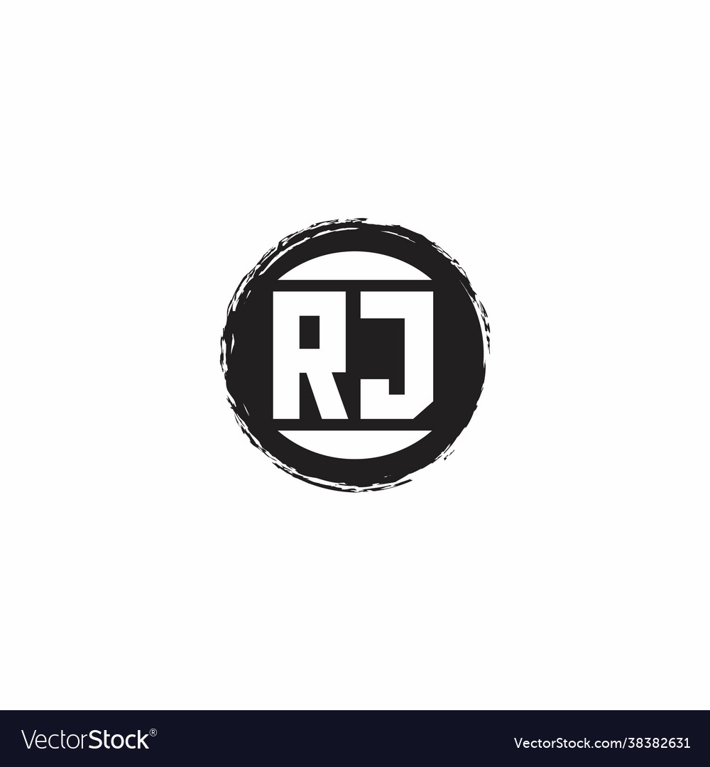 Rj logo initial letter monogram with abstract Vector Image Rj logo initial letter monogram with abstract Vector Image