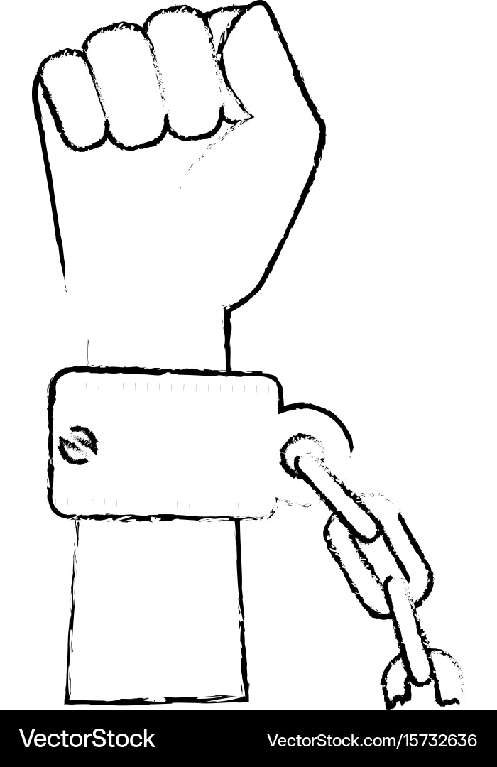 Chain of slavery Royalty Free Vector Image - VectorStock